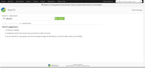 Search Is Not Working On Acs Alfresco Hub