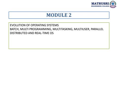 Real Time Operating System Structures Of Operating System Monolithic