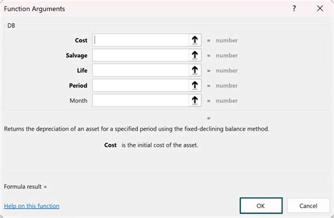 Db Excel Function Examples Declining Balance Depreciation