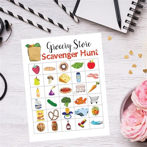 Grocery Store Scavenger Hunt Scavenger Ideas