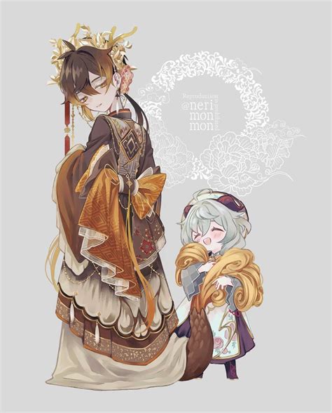 Ganyu And Zhongli Genshin Impact Drawn By Nerimono Nekokoban Danbooru