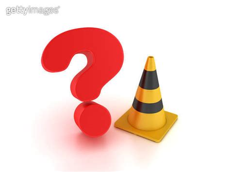 Traffic Cone With Question Mark 이미지 1745192378 게티이미지뱅크