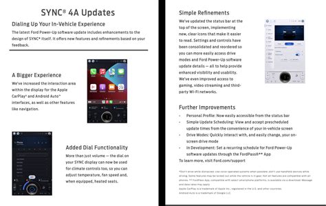 sync 4a update overview from ford larger apple carplay android auto
