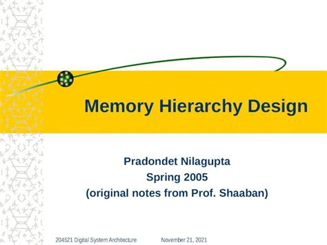 Ppt December 18 2015204521 Digital System Architecture Memory