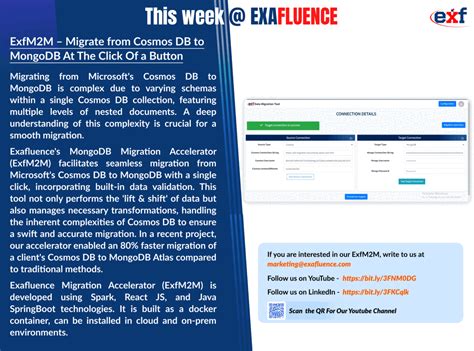 Migration Mongodb Cosmosdb Exafluence