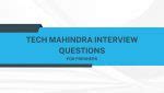 Tech Mahindra Interview Questions 2025 For Freshers