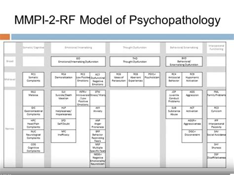 Informatie Mmpi 2 Rf® Pen Psychodiagnostics
