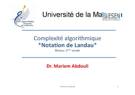 Chap 3 Complexité Fffffffff Complexité Algorithmique Notation De Landau Niveau 2 ème Année