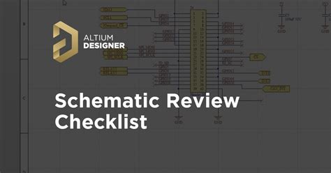 Schematic Design Review Checklist Blog Altium Designer