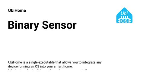 Binary Sensor Ubihome