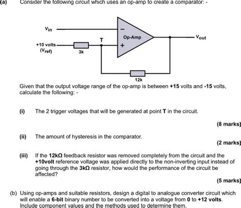 Solved Given That The Output Voltage Range Of The Op Is Chegg Com