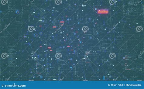 Digital Code Background Loop Fly Through Abstract 3d Rendering Of A