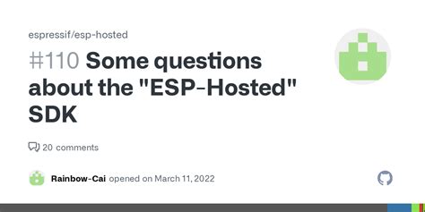 Some Questions About The ESP Hosted SDK Issue 110 Espressif Esp