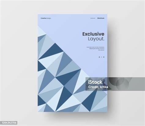 놀라운 비즈니스 프리젠 테이션 벡터 A4 수직 방향 전면 페이지 모형 현대 기업 보고서는 추상적 인 기하학적 일러스트 디자인 레이아웃을 다룹니다 회사 Id 브로셔