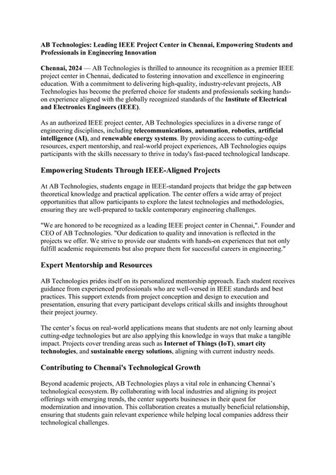 Ieee Project Center In Chennai Ieee Project Center In Chennai Pdf