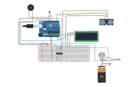 Circuit Design Smart Tank Iot Based Water Level Monitoring System Tinkercad