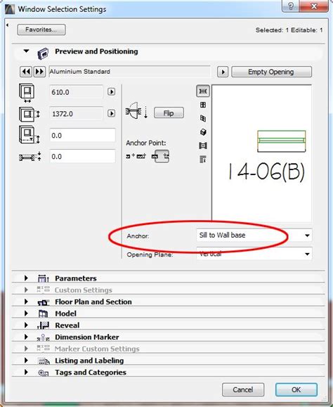 window anchor request graphisoft community
