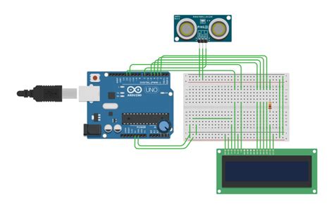 Circuit Design Sensor Jarak Tt 05 A Tinkercad