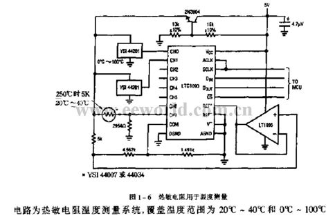 The Thermistor Temperature Collecting Circuit Amplifier Circuit Circuit Diagram SeekIC Com