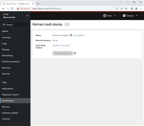 Almalinux 9 Initial Settings Use Web Admin Console Server World