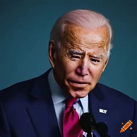 Satirical Illustration Of Joe Biden Sleeping