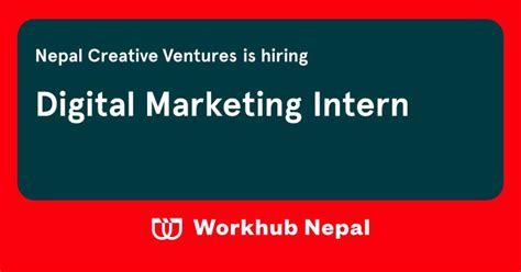 Workhub Nepal On Linkedin Digital Marketing Intern