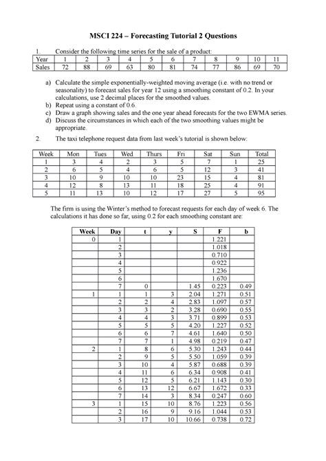 msci224 forecasting tutorial 2 msci 224 forecasting tutorial 2