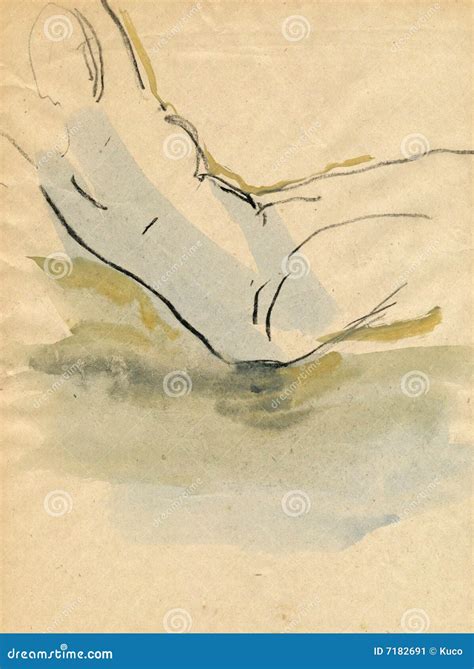 Naked Figure Stock Image CartoonDealer