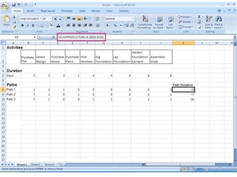 Create An Excel Critical Path Template To Examine The Critical Path Method