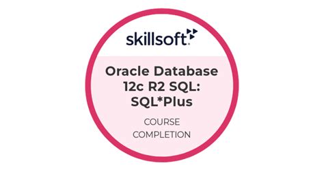 Anusha Naik On Linkedin Oracle Database 12c R2 Sql Sql Plus • Anusha Naik • Skillsoft® Digital…