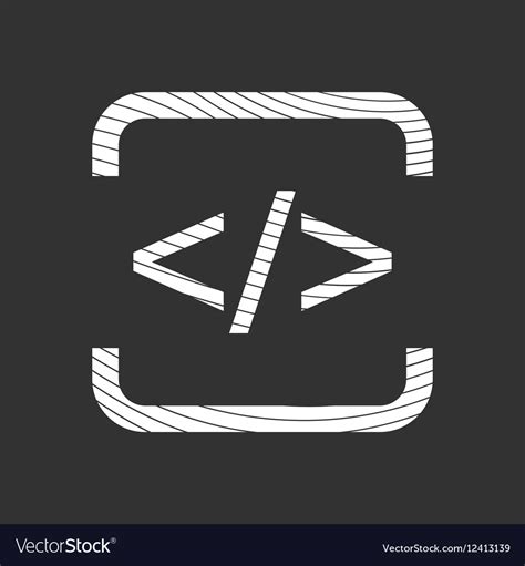 Html Flat Icon Royalty Free Vector Image VectorStock