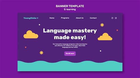 Free Psd E Learning Template Design