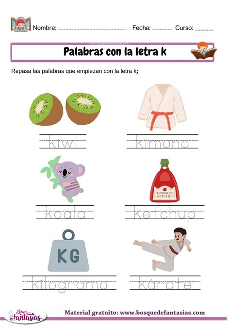 Dibujos Con La Letra K Para Imprimir