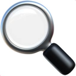 Left Pointing Magnifying Glass Emoji U1f50d