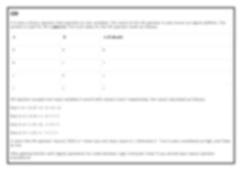 SOLUTION Introduction To Boolean Logic Studypool