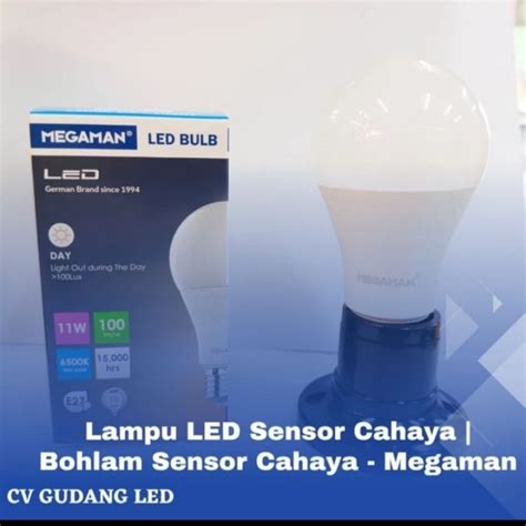 Jual Lampu Led Sensor Cahaya Bohlam Sensor Cahaya Garansi 1 Tahun Megaman Shopee Indonesia