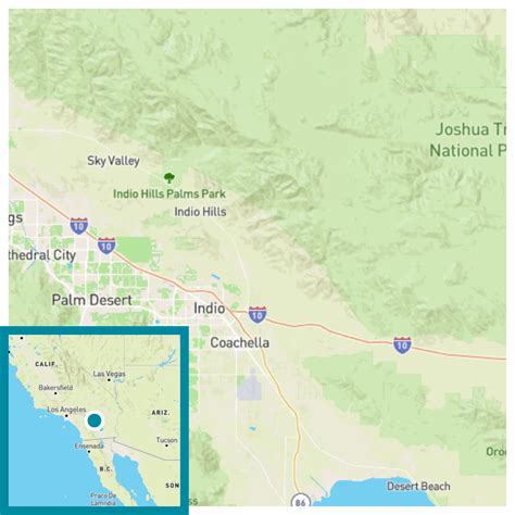 Indio California Maps