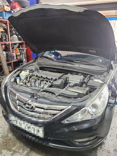 Yf쏘나타 외부벨트세트 교환 전문점 하나오토미션 벨트소음으로 외부벨트세트 교환 점화플러그 교환 점화코일 교환 네이버 블로그