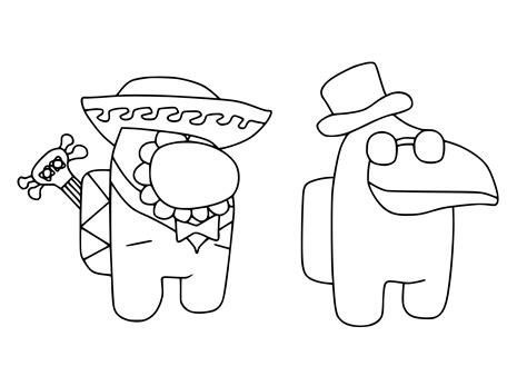 Раскраски among us