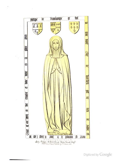 Lady Philippa Ferrers De Beauchamp Desconocido 1384 Homenaje De Find