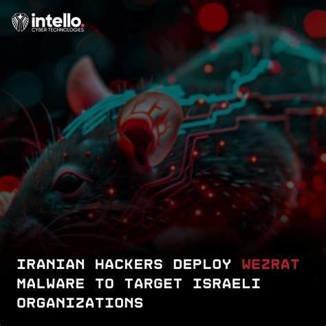 🚨 Threat Alert Iranian Hackers Deploy Wezrat Malware 🚨 Cybersecurity Experts Have Uncovered