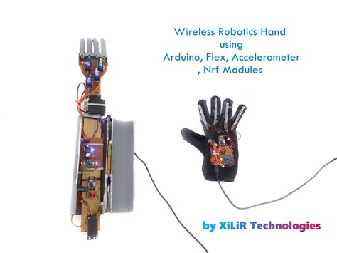 wireless robotic hand using arduino m tech b tech engineering