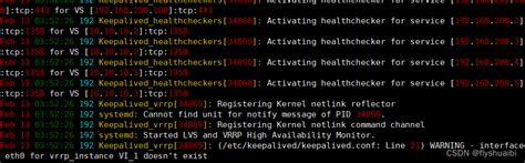 keepalived 启动失败解决方案 keepalived启动失败 csdn博客