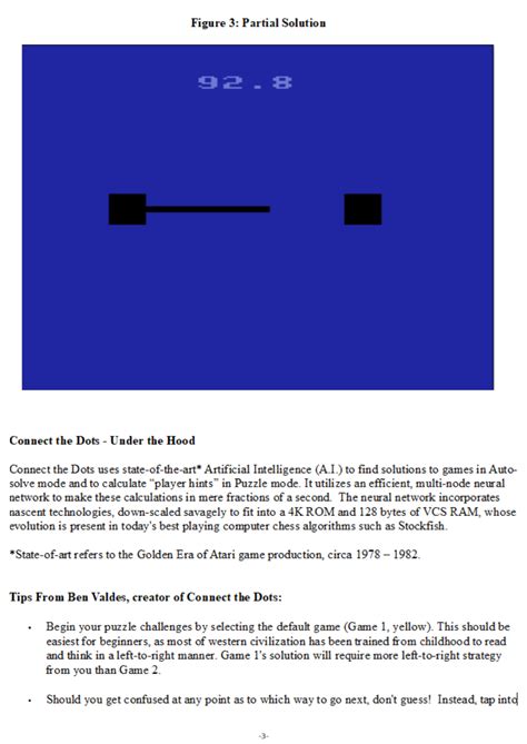 Long Lost Connect The Dots Video Game Instruction Manual Found Pitfall Harry AtariAge Forums