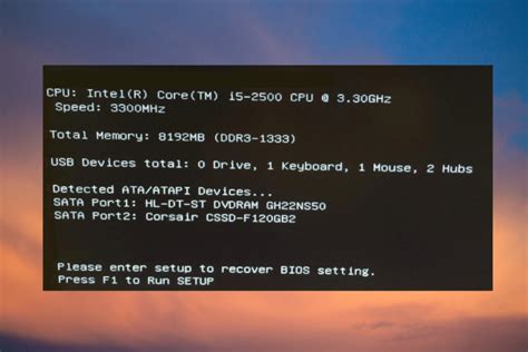 Please Enter Setup To Recover BIOS Setting How To Fix It