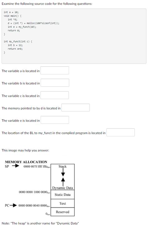 Solved Examine The Following Source Code For The Following