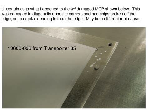 8” Mcp Flow For 8 7 And 003 Coated At Fermi And Returned To Anl On 8