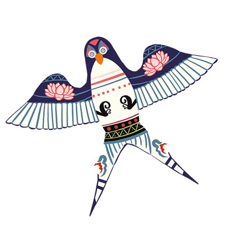 立春风筝纸鸢元素材