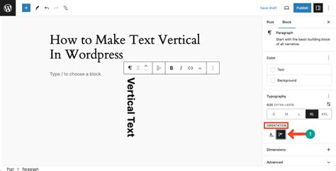 How To Make Text Vertical In Wordpress Easy Way