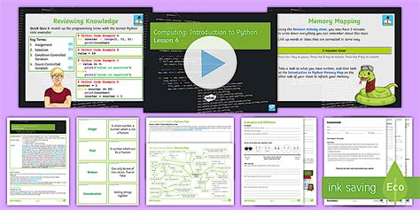 Introduction To Python Lesson 6 Teacher Made Twinkl